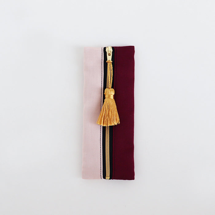 RE-EDIT Balloon Pouch (Small) Navy x Dark Blue